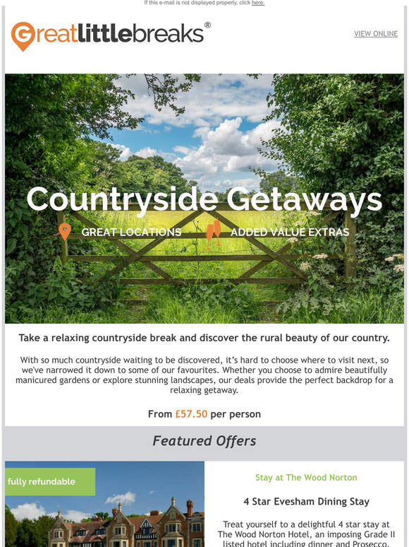 Great Little Breaks: Great English Countryside Getaways | Milled