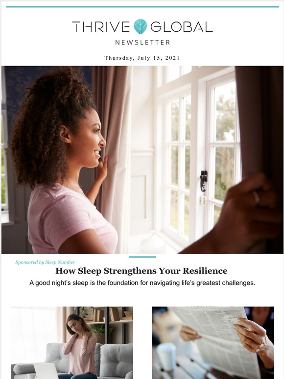Thrive Global: How Sleep Strengthens Your Resilience | Milled