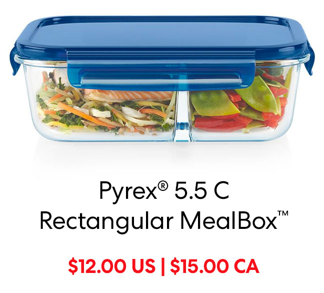 Corningware Corelle & More: NEW IN STORES: Pyrex MealBox | Milled