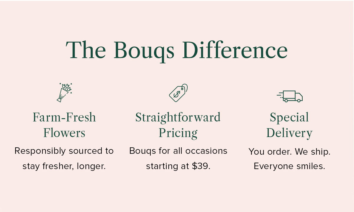 Bouqs: One Bouq. SO Many Possibilities. | Milled