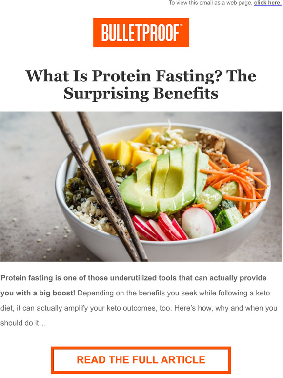 Bulletproof: Protein Fasting: What Is It? | Milled