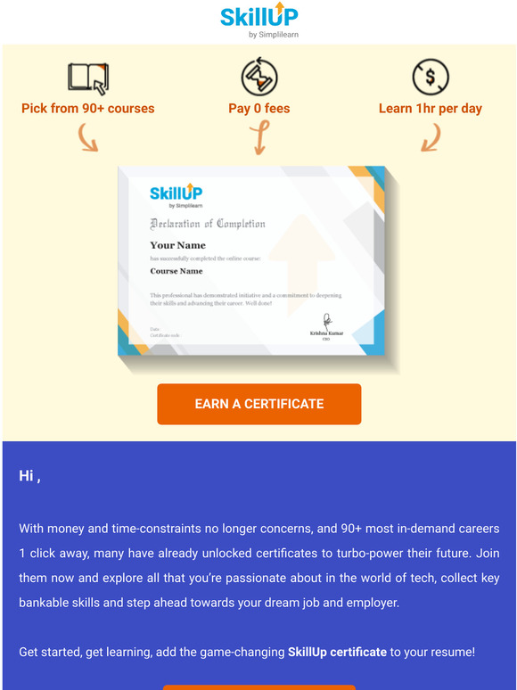 Simplilearn: ONE certificate to succeed, : its simple and ! | Milled