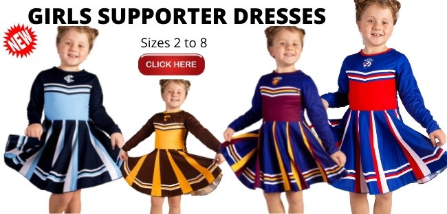 AFL Footy Shop: NEW AFL Girls Supporter Dresses - they look great | Milled