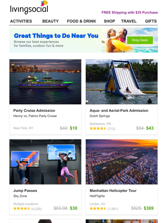 LivingSocial: Good stuff inside: Fun Activities To Do with Your Faves ...