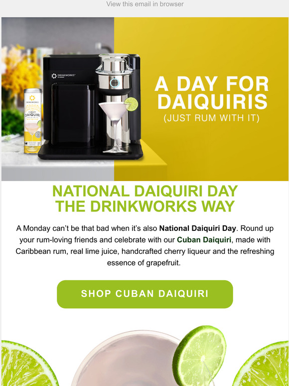 Drinkworks: Put a Caribbean spin on National Daiquiri Day! | Milled