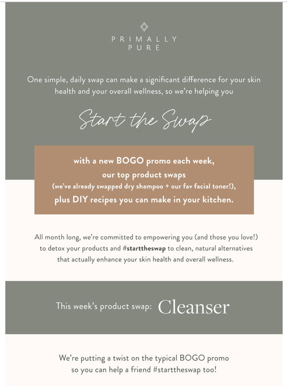 Primally Pure: A glowing BOGO promo + DIY recipe inside. | Milled