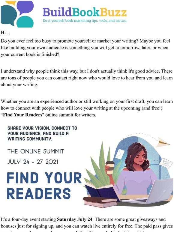Build Book Buzz: How to find your readers | Milled