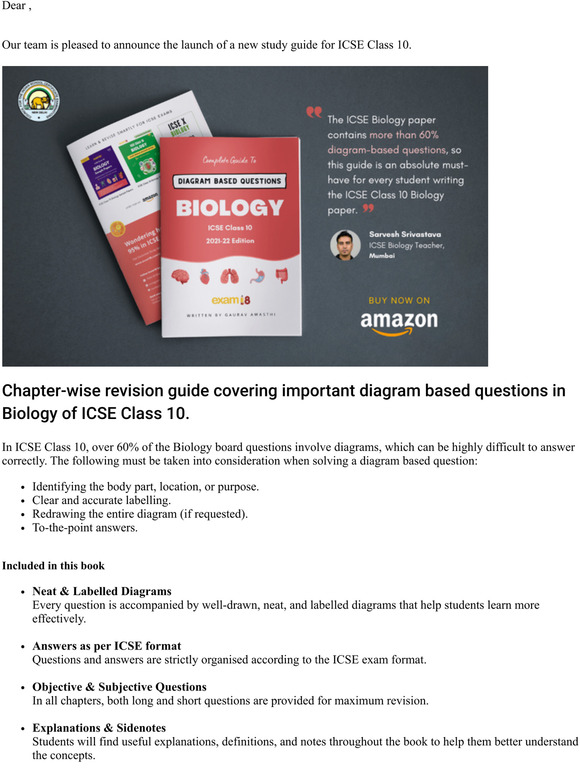 Exam18: Just Released: Biology Diagram Based Questions in ICSE Class 10 ...
