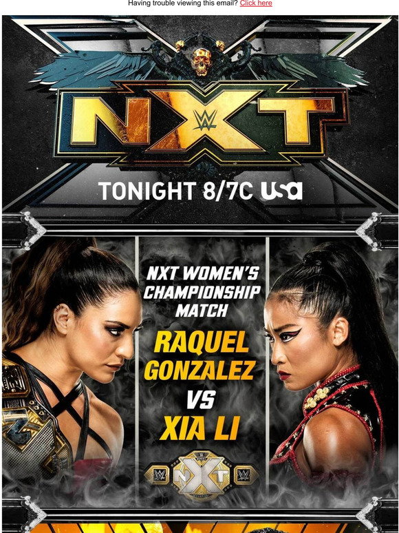 WWE Shop: Raquel Gonzalez set to battle Xia Li in NXT Womens Title ...