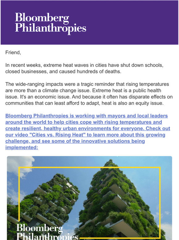 Mike Bloomberg: How can cities take on extreme heat? | Milled