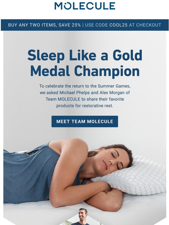 Molecule: Sleep Picks from Alex Morgan and Michael Phelps | Milled