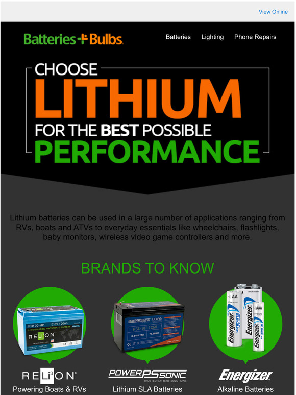Batteries Plus: 3 Lithium Brands You Should Know | Milled