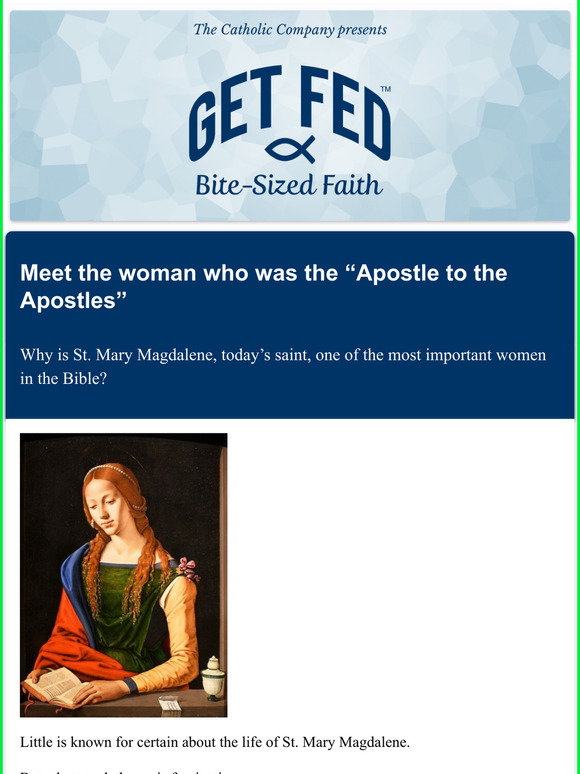 The Catholic Company: Meet the woman who was the Apostle to the ...
