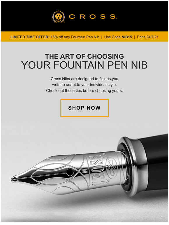 Cross: Which Nib is best for you? | Milled