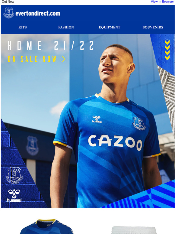 Everton: UPDATE: NEW HOME KIT | Milled