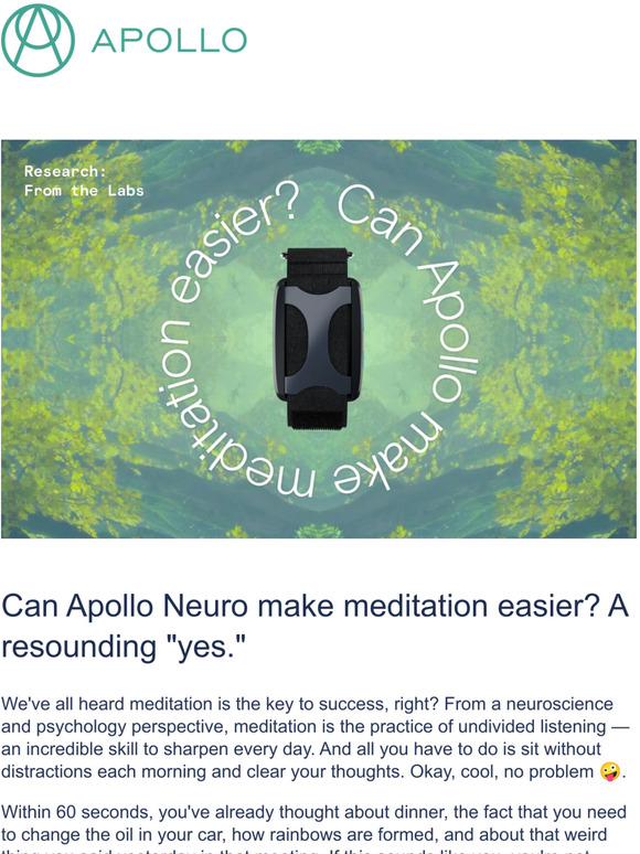 Apollo Neuroscience: Meditation just got a lot easier | Milled