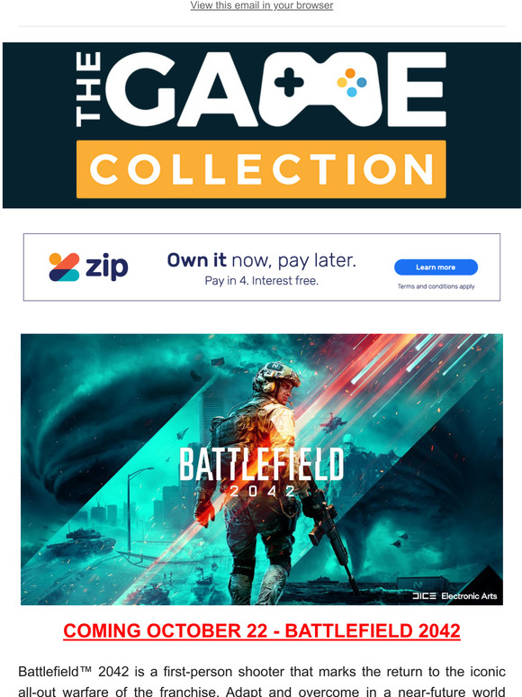The Game Collection: PRE-ORDER NOW - 'BATTLEFIELD 2042' | Milled