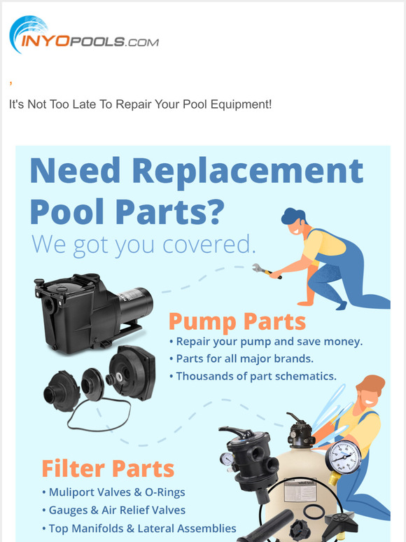 inyo pool products inc: Need Replacement Parts For Your Pool? | Milled