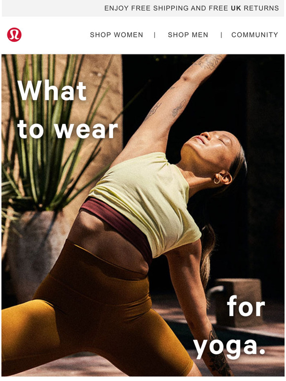 lululemon: What to wear to your next yoga class. | Milled