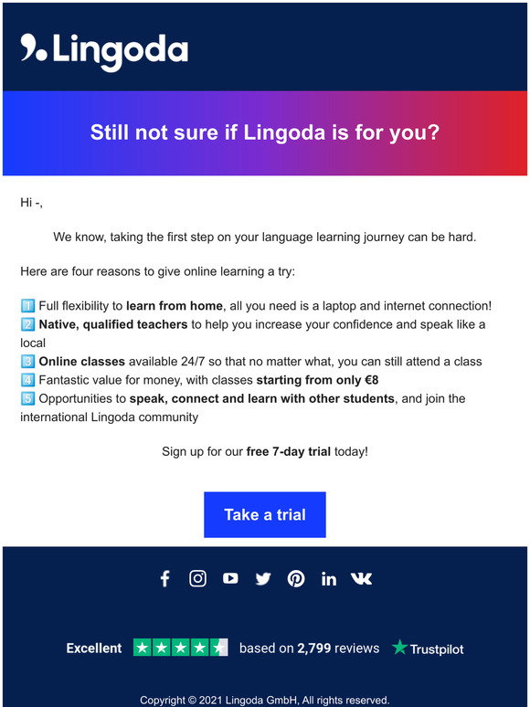 Lingoda: Try Lingoda online classes today for free | Milled