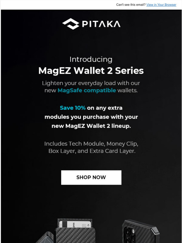 PITAKA: Introducing MagSafe Compatible MagEZ Wallet 2 Series | Save 10% ...