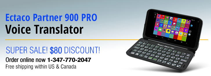 ECTACO: Special Sale on bilingual Ectaco P900 PRO Voice translators ...