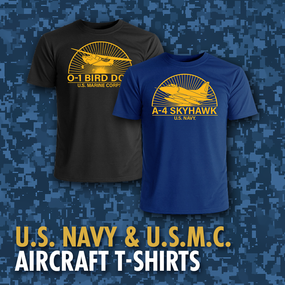 Priorservice New Us Navy And Us Marine Corps Aircraft T Shirts Milled