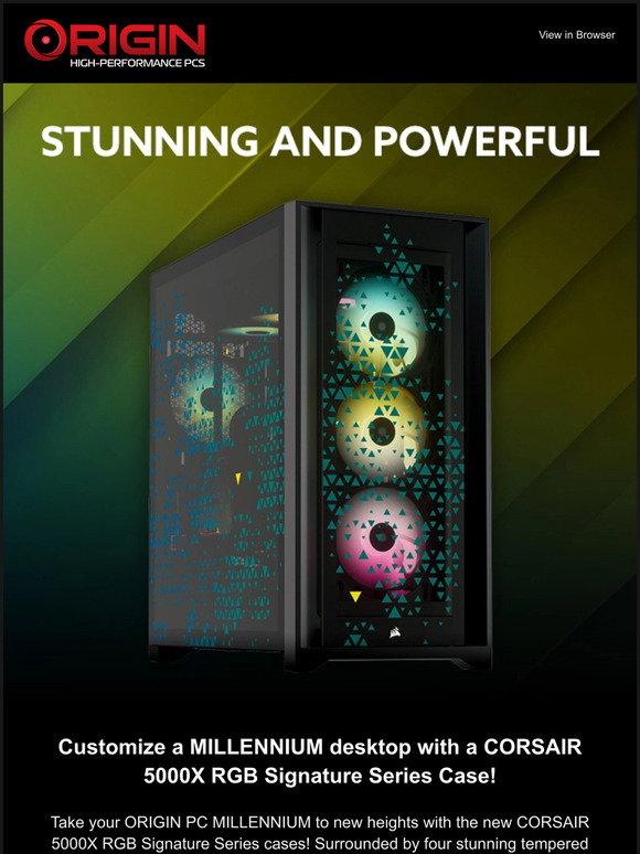 Origin PC: CORSAIR iCUE 5000X RGB SIGNATURE SERIES cases now available ...