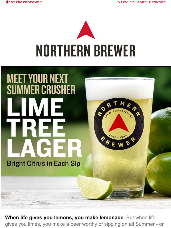 Northern Brewer: NEW Lime Tree Lager: End Summer with Citrus | Milled