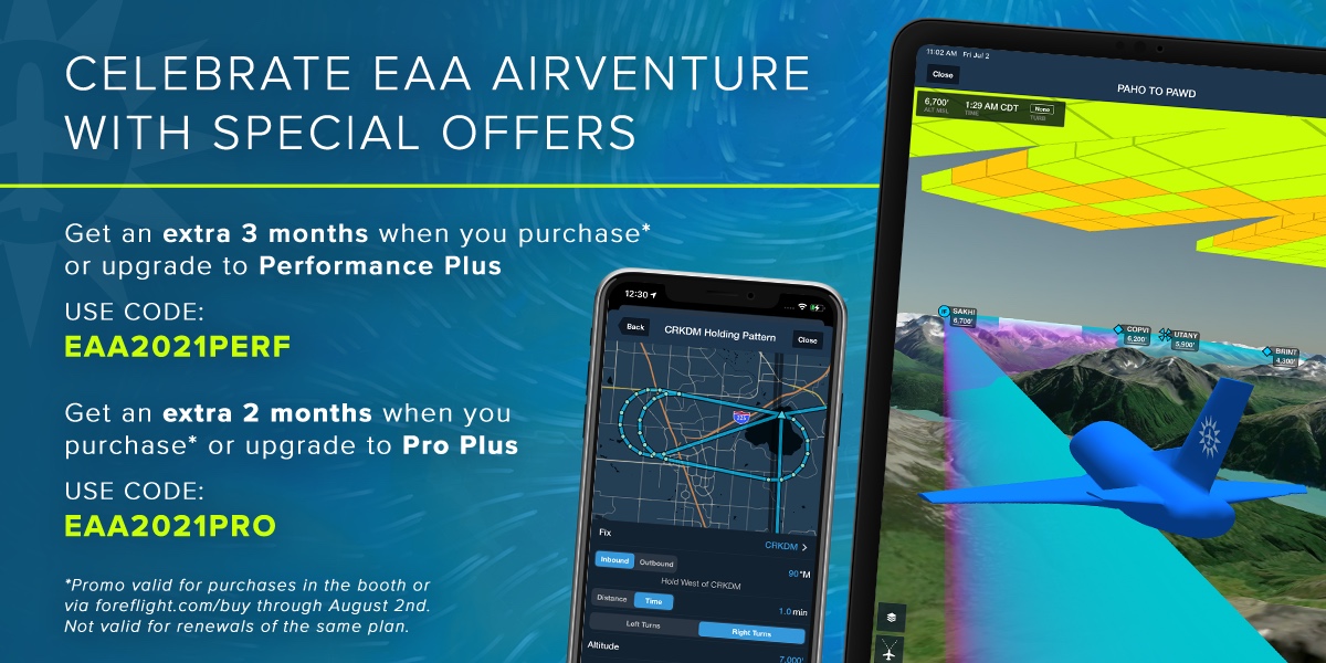 ForeFlight: Special Offers to Celebrate the Return of EAA AirVenture! | Milled