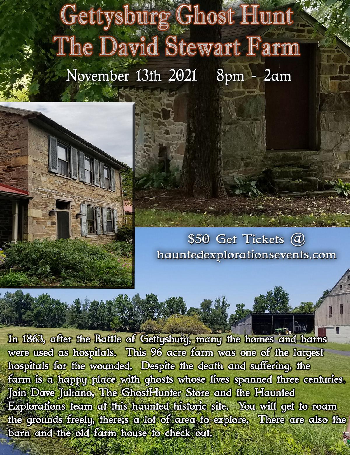 The GhostHunter Store: 2nd Date Added! Gettysburg - Investigate the ...