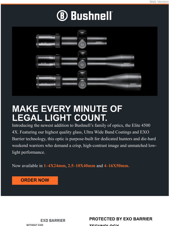 Bushnell: Lights-out accuracy, now available. | Milled