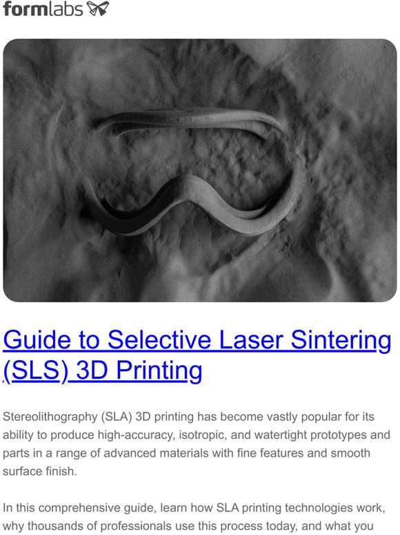 Formlabs: Guide to Selective Laser Sintering (SLS) 3D Printing | Milled