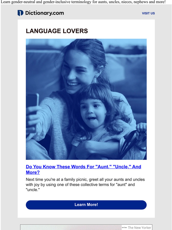 Dictionary.com: Do You Have Piblings, Niblings Or Chiblings In Your ...
