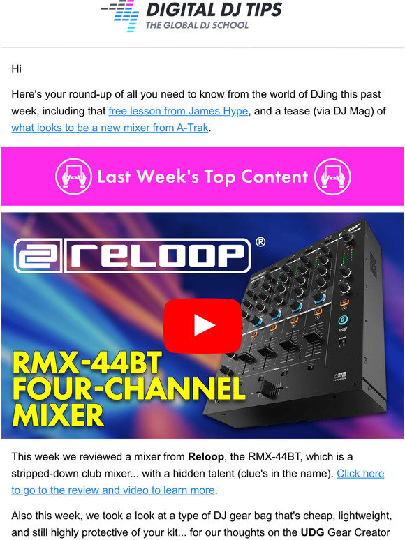 Digital DJ Tips: Free James Hype lesson, A-Trak mixer rumours, & more ...