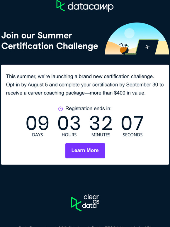 DataCamp: Join our Summer Certification Challenge | Milled