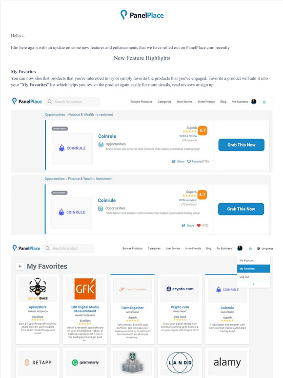 PanelPlace: Take a look at recent new features on PanelPlace.com | Milled