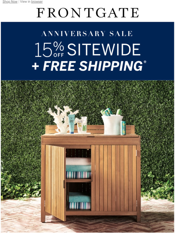 Frontgate: Versatile outdoor buffets are ready to serve & store. | Milled