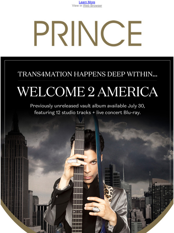 Prince: Welcome 2 America | Available Now! | Milled