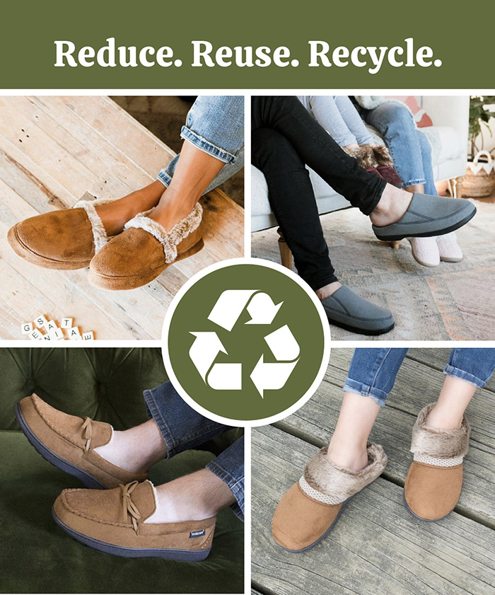 Isotoner: Reduce. Reuse. Recycle :) Slippers Made From Water Bottles ...