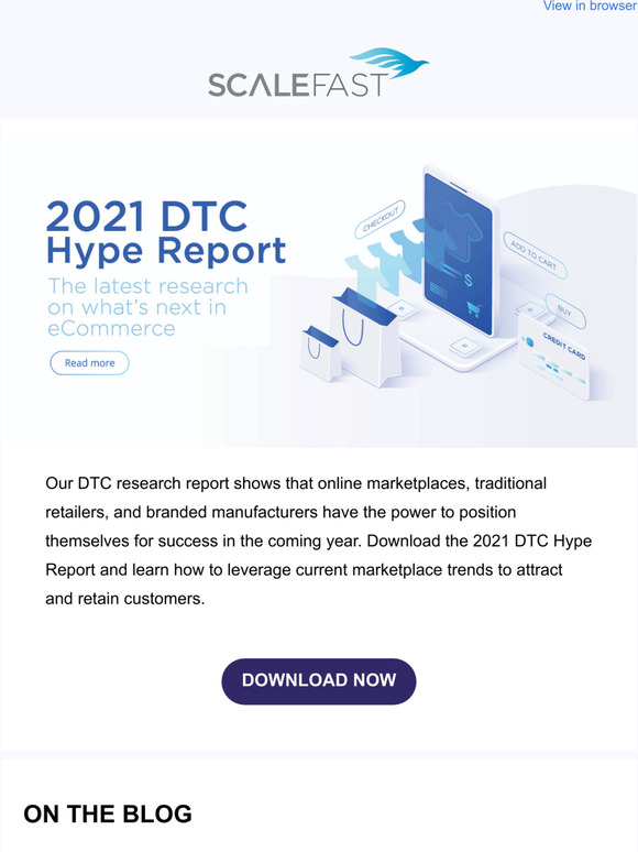 Scalefast: This week at Scalefast 2021 DTC Hype Report | Milled