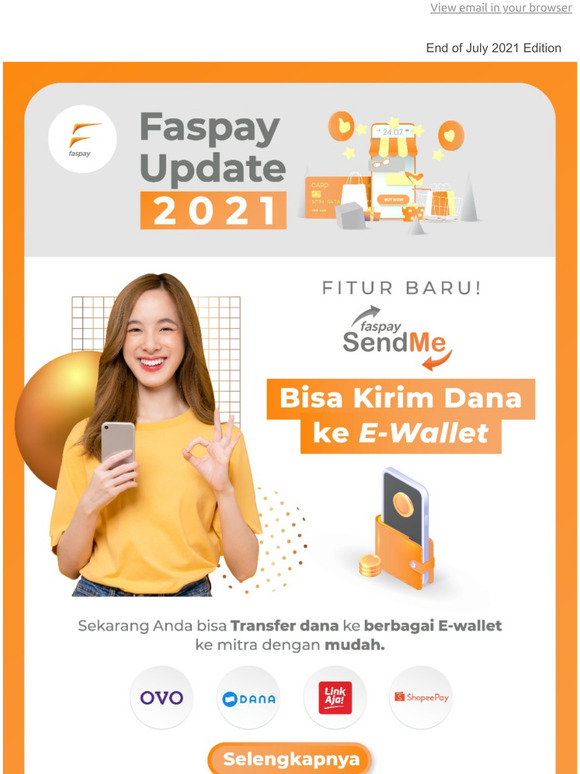 Faspay: Fitur Baru! Bisa Lebih Mudah Transfer Dana ke E-Wallet Pakai ...