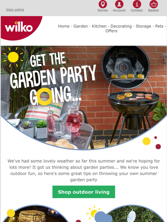 Wilko: Little wins to get the garden party going! | Milled