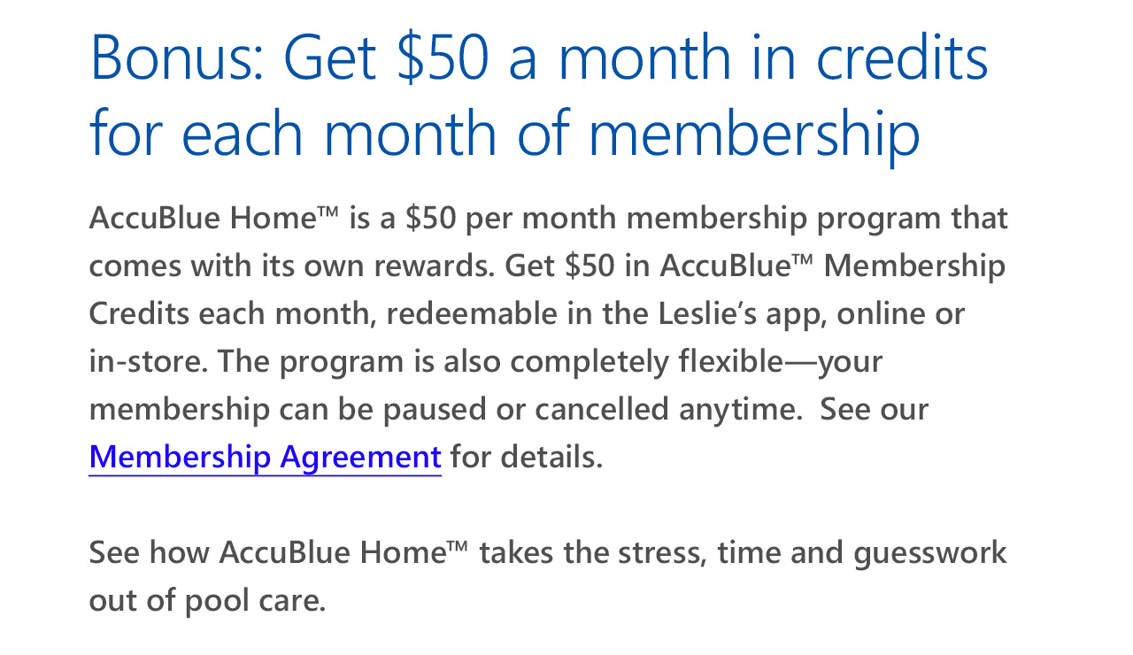 Leslie's: Introducing AccuBlue Home: simpler pool care from your ...