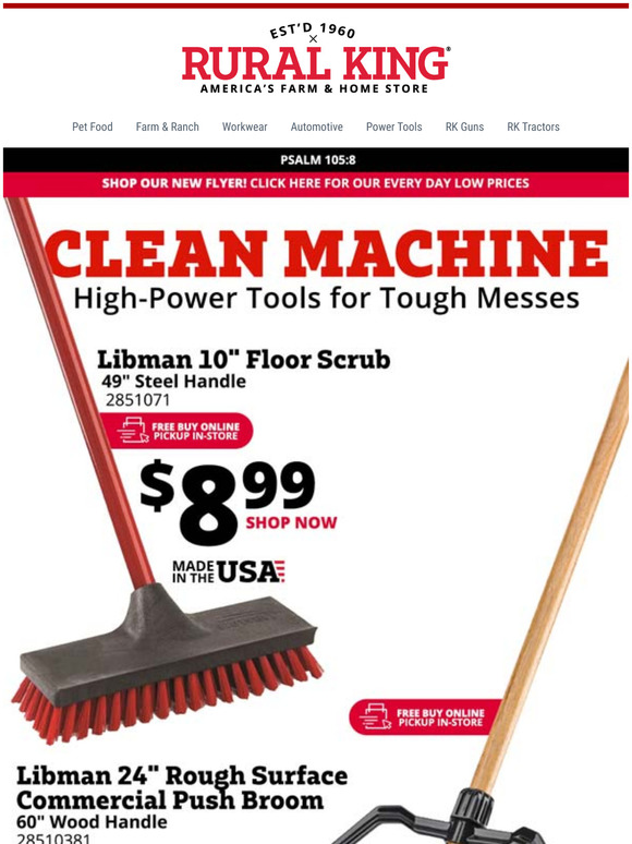 Rural King: Heavy-Duty Cleaning Solutions For Your Shop! | Milled