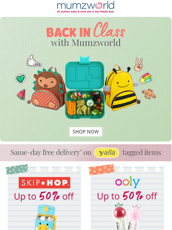 Mumzworld: Get Ready for Back in Class 2021 | Milled