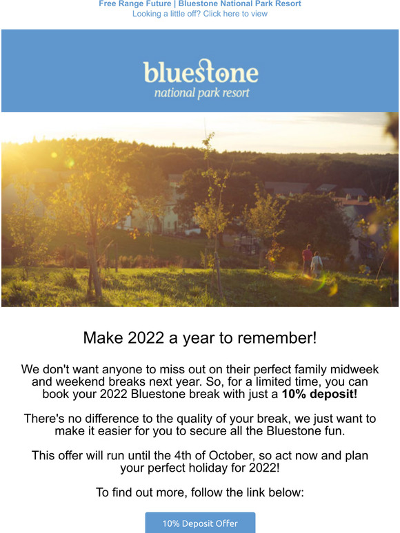 Bluestone: Limited time booking offer! | Milled
