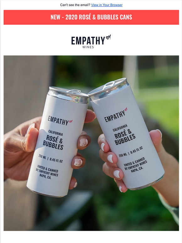Empathy Wines: NEW - 2020 Ros & Bubbles Cans | Milled