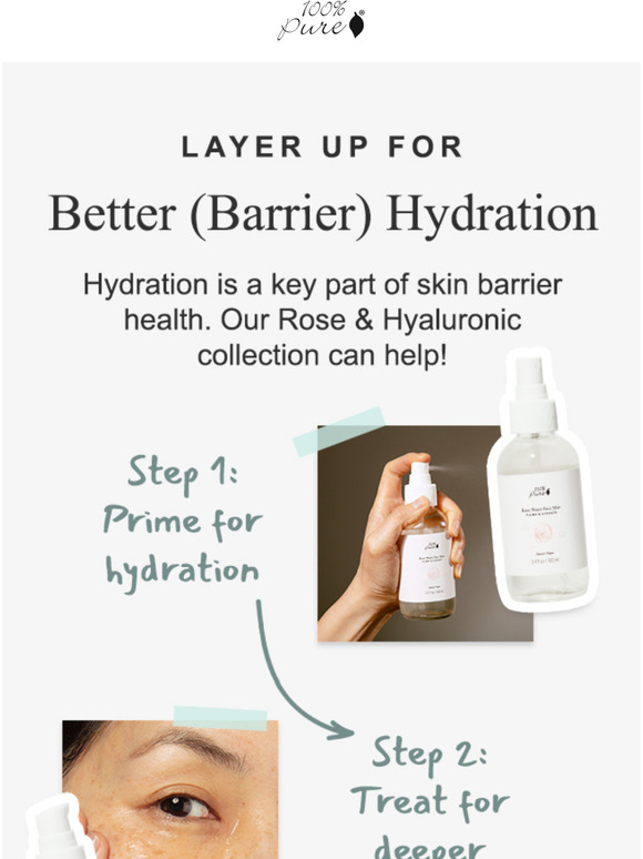 100 Percent Pure: Hydrated barrier = happy barrier | Milled