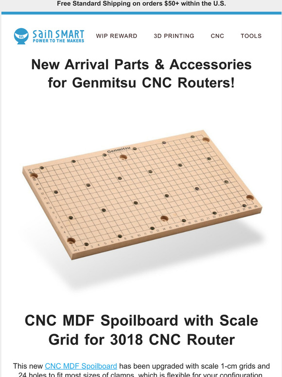 SainSmart: New Arrivals: Genmitsu Parts & Accessories! | Milled